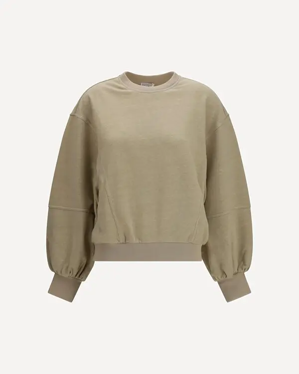 Brunello Cucinelli Cotton And Linen Sweatshirt Feale