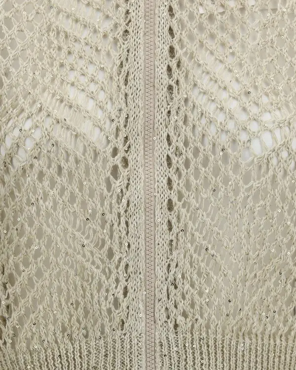 Brunello Cucinelli Open-knit Zip-up Cardigan Feale