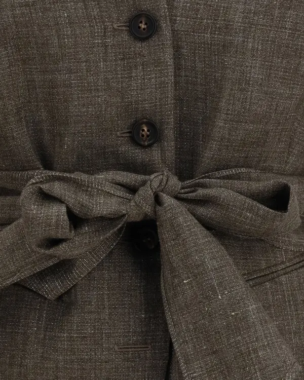 Brunello Cucinelli Belted Linen Vest