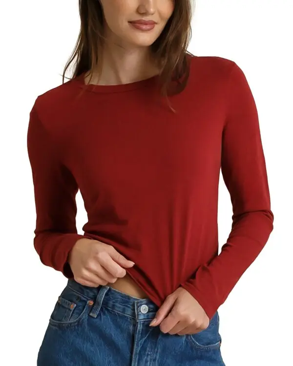 PERFECTWHITETEE Lisa Cotton Long Sleeve Tee