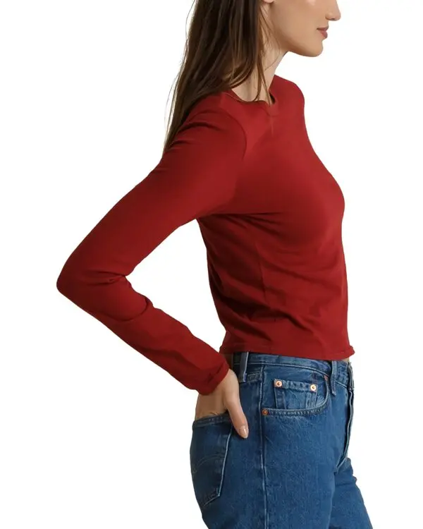 PERFECTWHITETEE Lisa Cotton Long Sleeve Tee