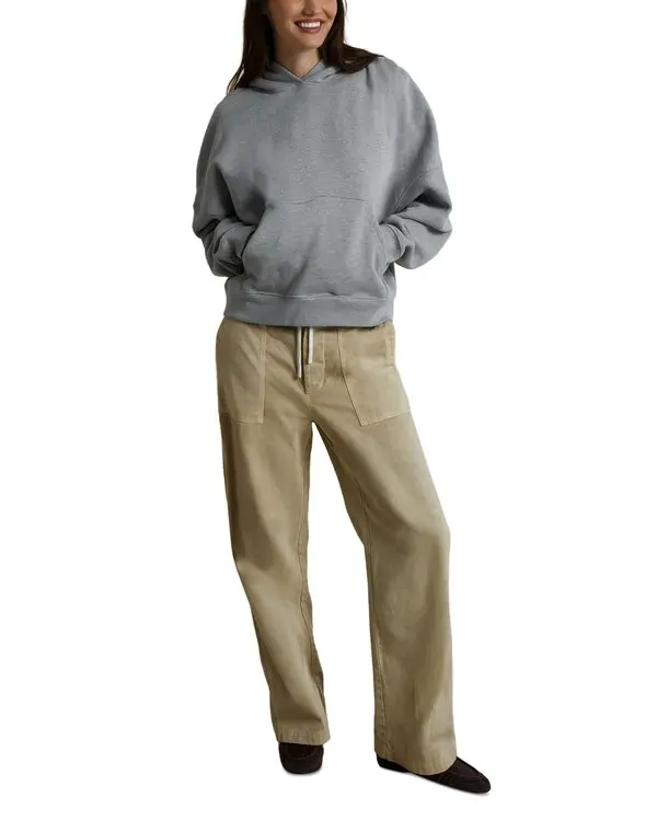 PERFECTWHITETEE Rory Brushed Heavy Fleece Drop Shoulder Hoodie