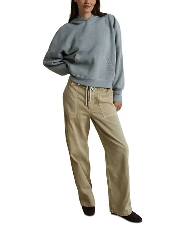 PERFECTWHITETEE Rory Brushed Heavy Fleece Drop Shoulder Hoodie