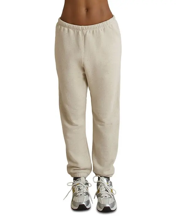PERFECTWHITETEE Cotton Speckled Jogger Pants