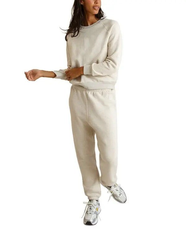 PERFECTWHITETEE Cotton Speckled Jogger Pants