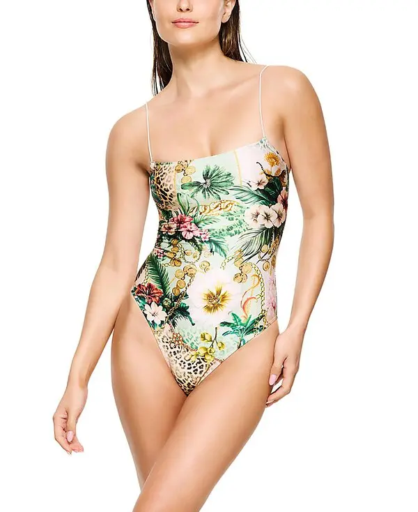 GOTTEX Jungle Treasure Open Back One Piece Swimsuit