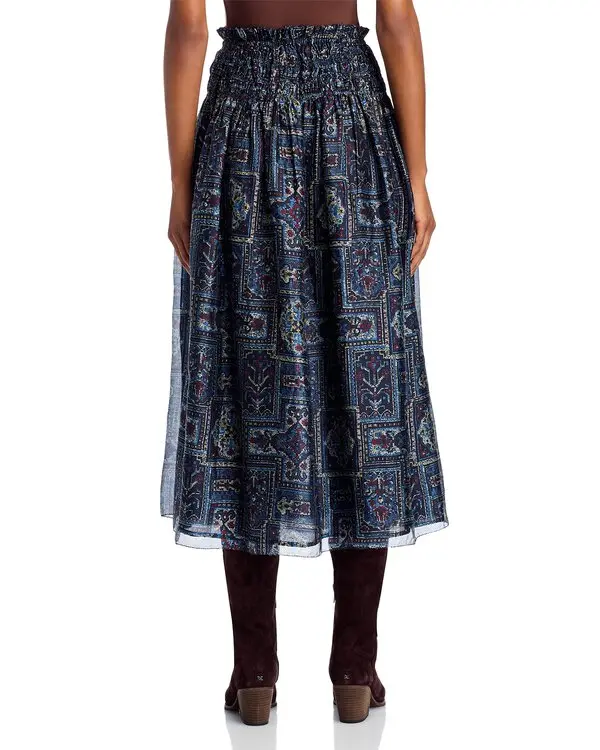 The Great. The Canary A Line Midi Skirt
