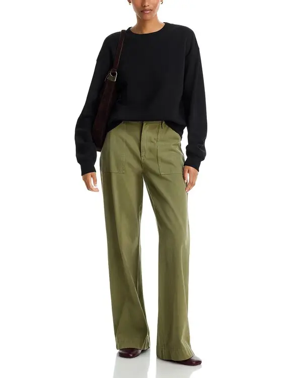 Velvet By Graham & Spencer Yoko Crewneck Cotton Sweatshirt