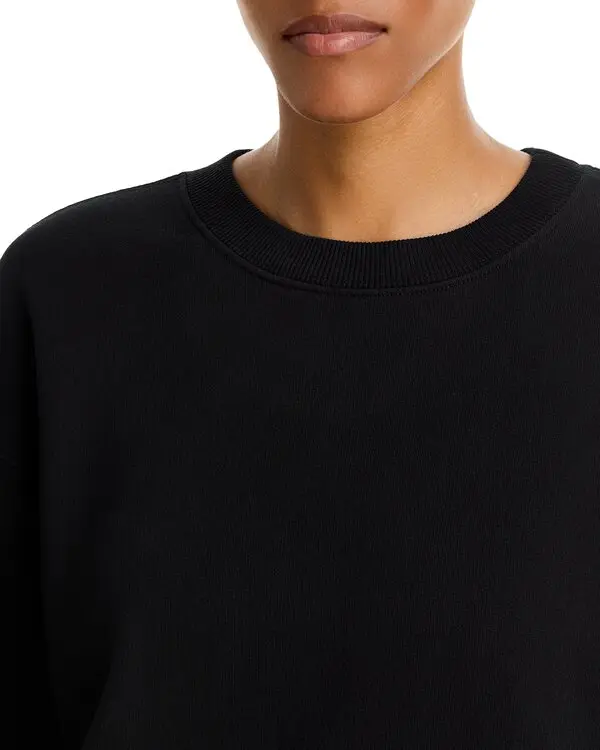 Velvet By Graham & Spencer Yoko Crewneck Cotton Sweatshirt