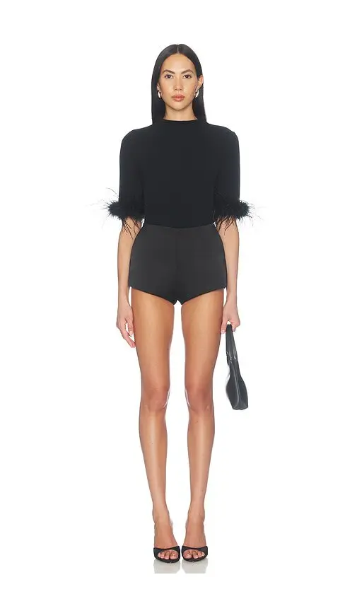W. CASHMERE Alaiya Top With Feathers