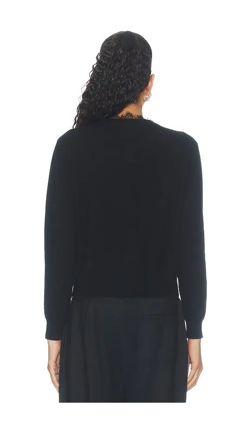 W. CASHMERE Freya Cardigan With Lace