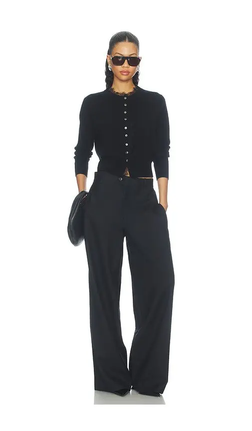 W. CASHMERE Freya Cardigan With Lace