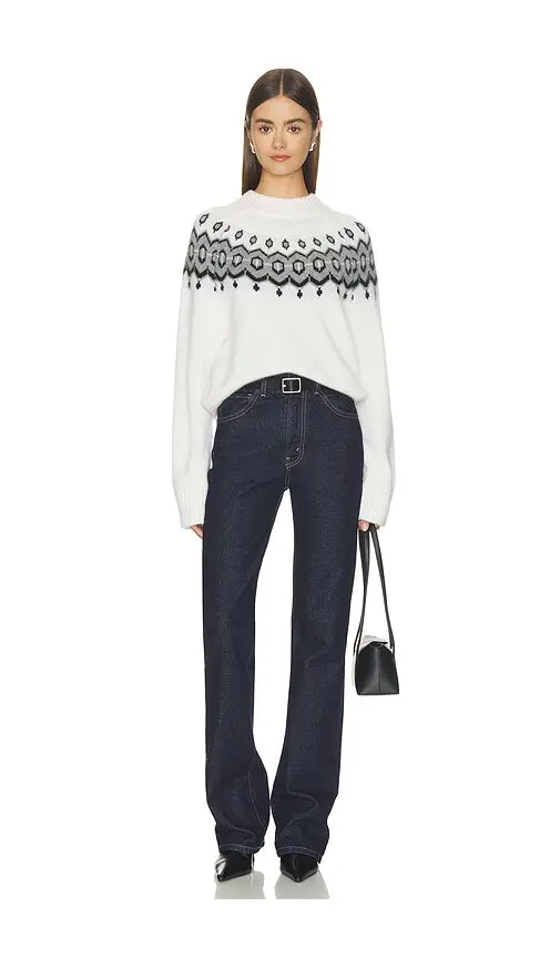 W. CASHMERE Adina Fair Isle Pullover