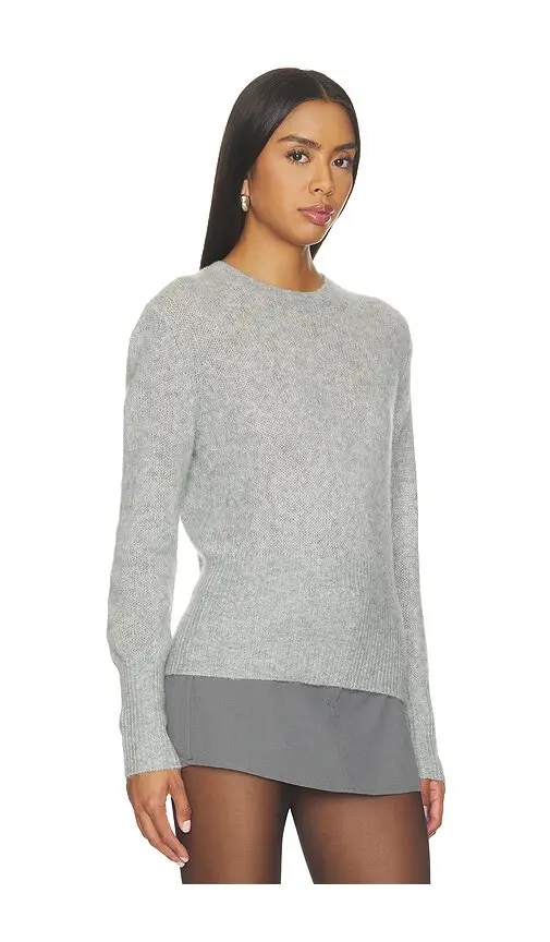 W. CASHMERE Laurel Cinched-waist Sweater In Grey