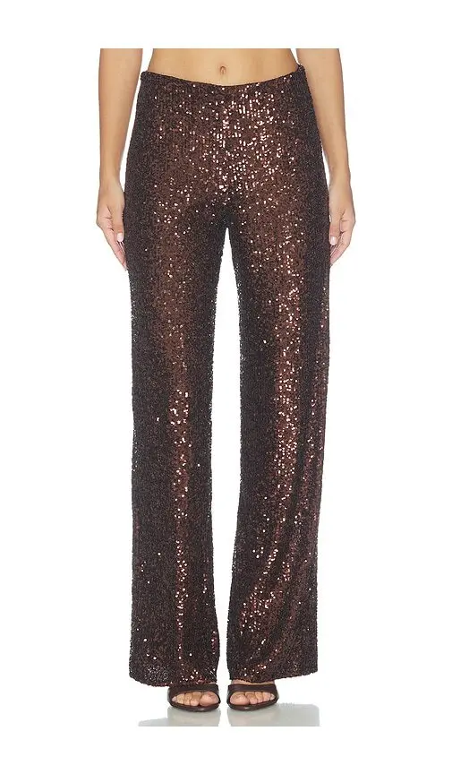 Bardot Simone Mid Rise Sequin Pant