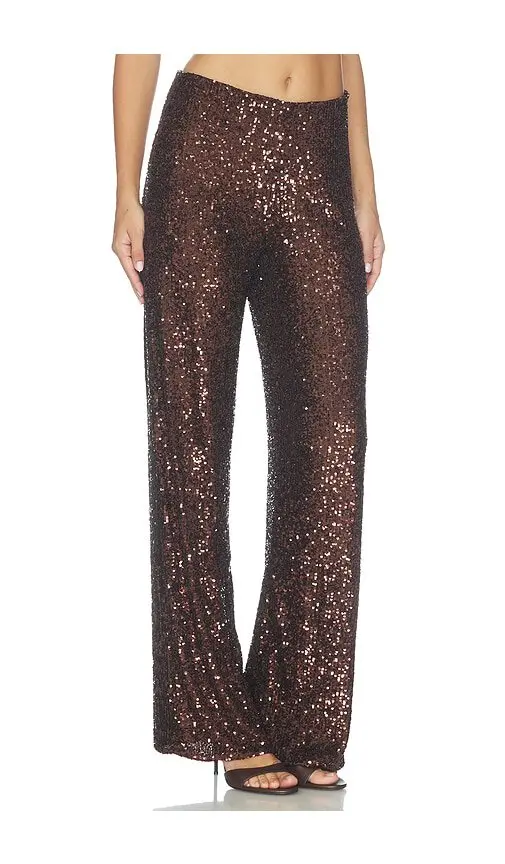 Bardot Simone Mid Rise Sequin Pant