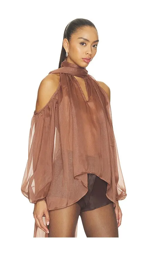 MORE TO COME Elise Tie Front Top