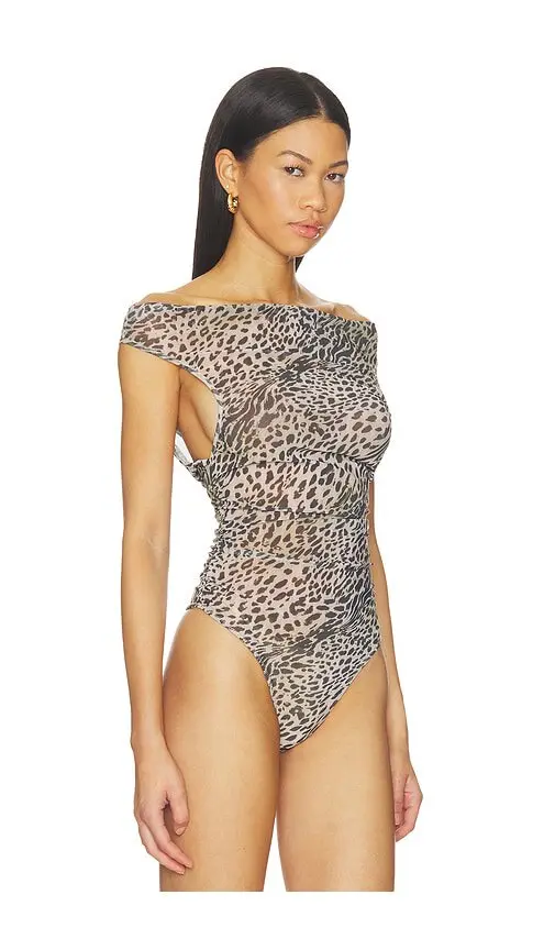 LOVERS AND FRIENDS Tavin Bodysuit In Brown
