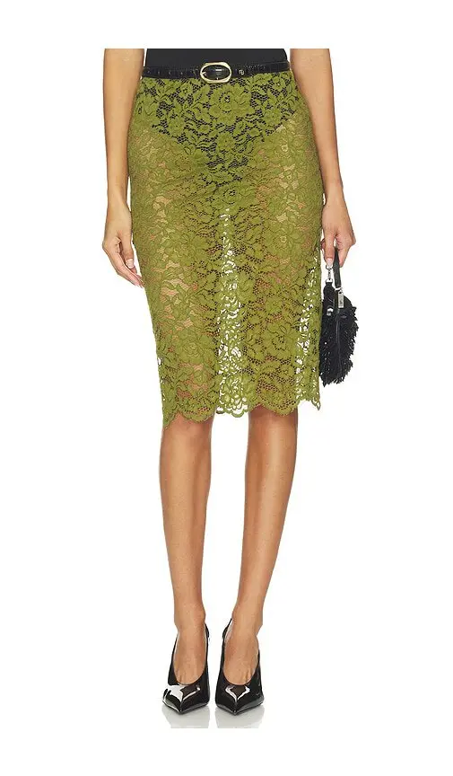 Nbd Amna Pencil Skirt - Olive