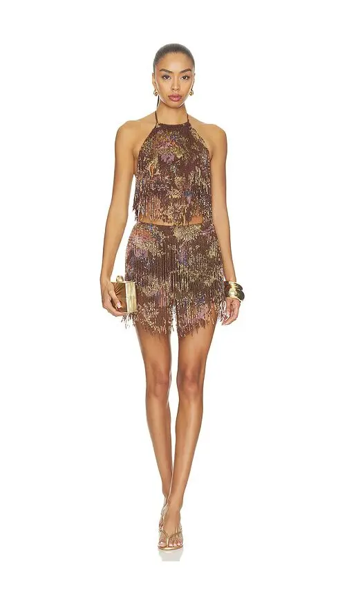 PatBO Boho Print Top In Multi