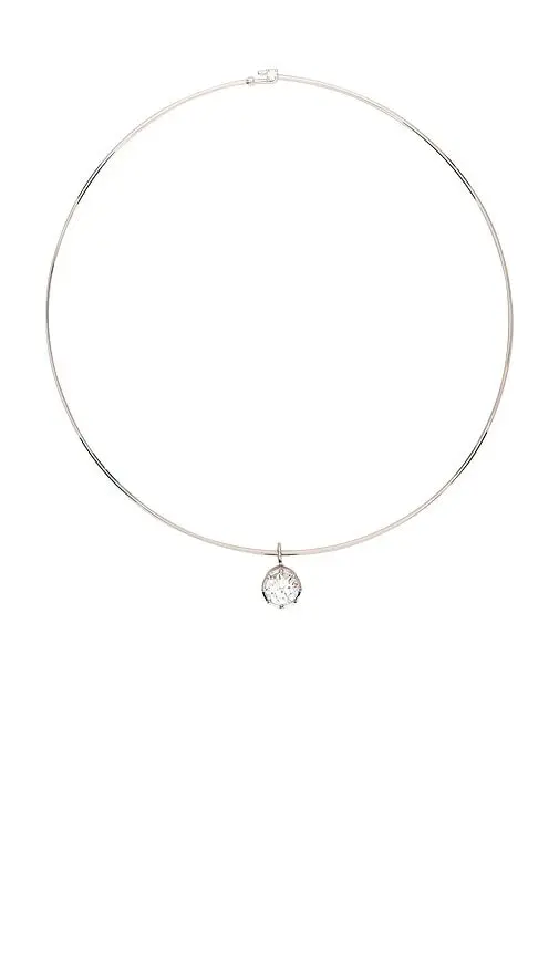 Lili Claspe Remi Round Collar In Metallic - Silver