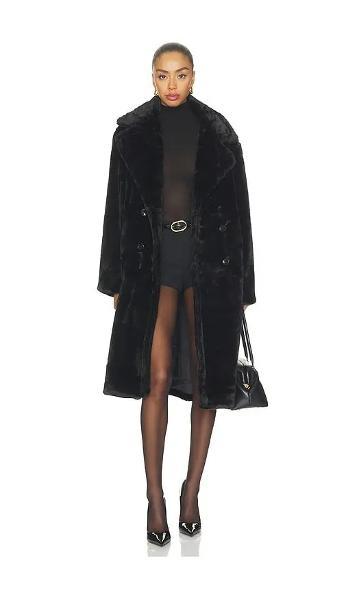 MORE TO COME Calliope Faux Fur Coat