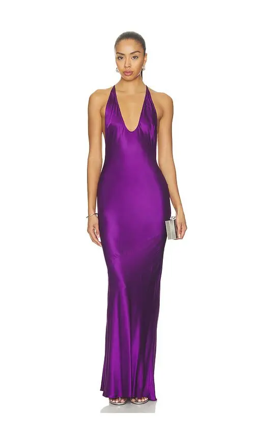 Nbd Shai Gown In Purple - Plum