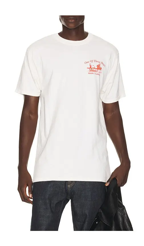 ONE OF THESE DAYS X X Fwrd Miami Design 22 Tee In White