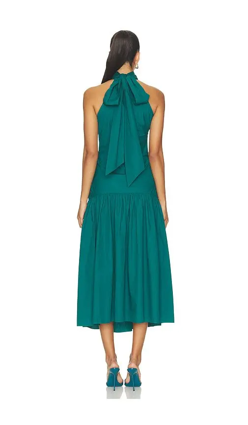 Azeeza Indira Midi Dress In Blue