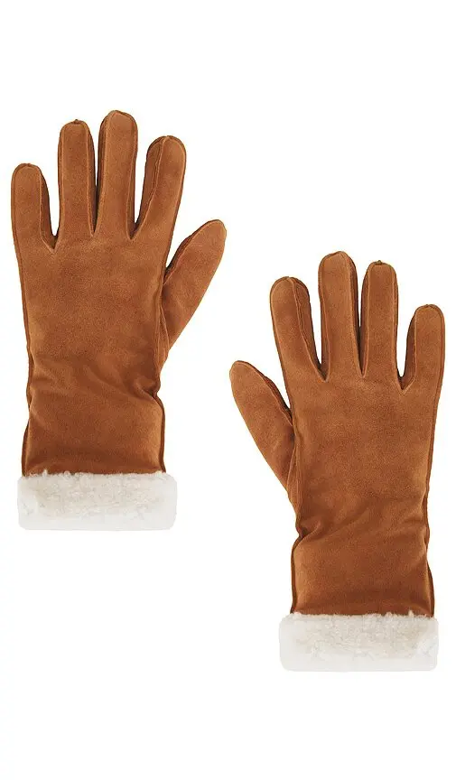 FAVORITE DAUGHTER The Suede Gloves In Brown