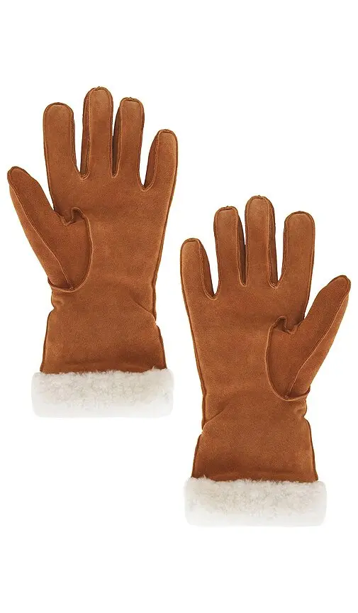 FAVORITE DAUGHTER The Suede Gloves In Brown