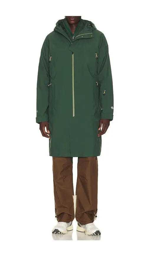 MALBON Gore-tex Overcast Trench Coat In Green