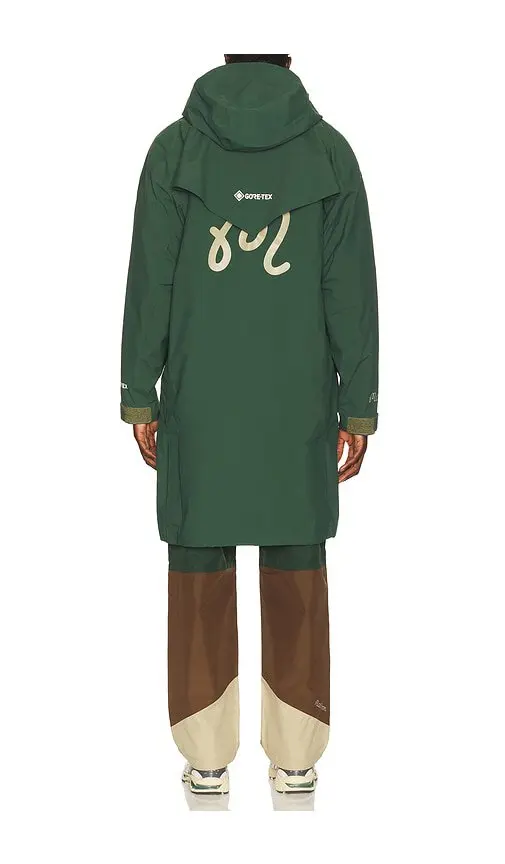 MALBON Gore-tex Overcast Trench Coat In Green