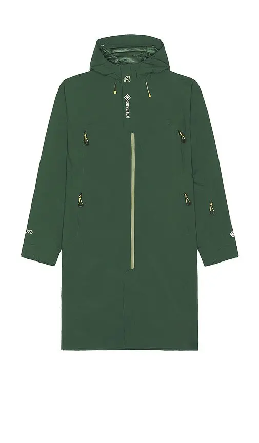 MALBON Gore-tex Overcast Trench Coat In Green