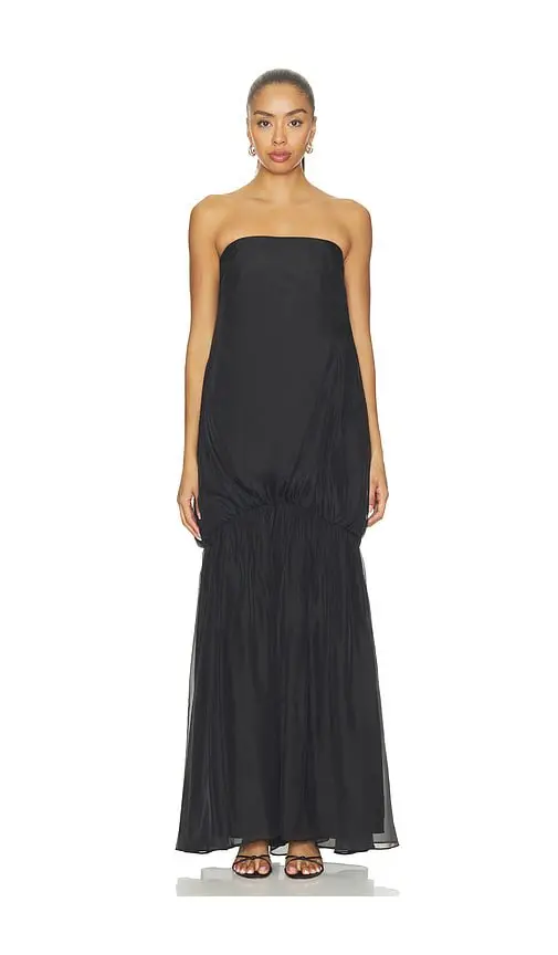 Amanda Uprichard Esme Maxi Dress With Scarf