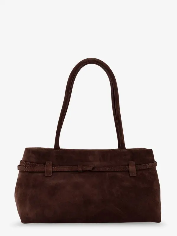 Manu Atelier Le Cambon East West Suede Shoulder Bag