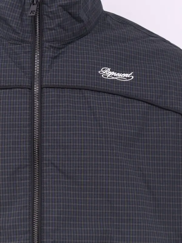 REPRESENT Riot Track Nylon Jacket With Checkered Pattern