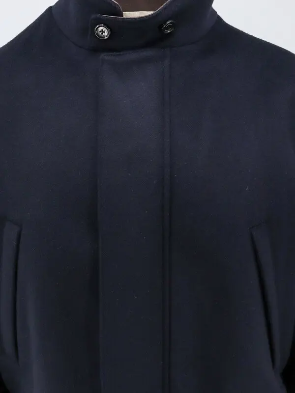 LARDINI Acraven Cashmere Sahariana With Adjustable Drawstring