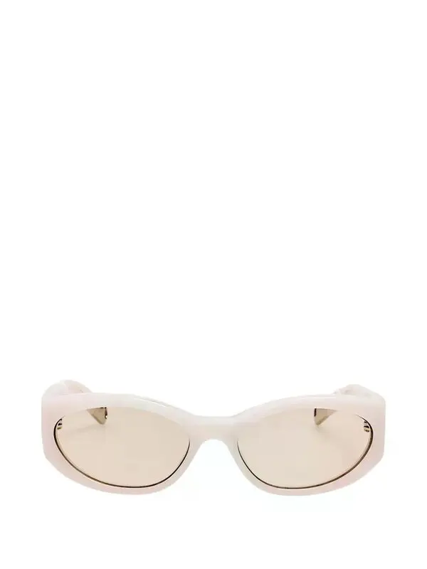 Jacquemus Ovalo Oval-frame Sunglasses - Neutrals