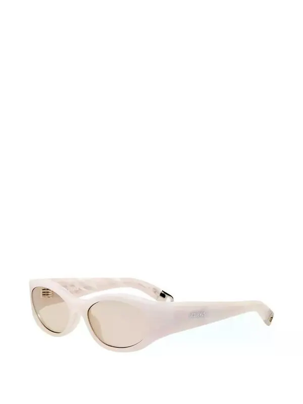 Jacquemus Ovalo Oval-frame Sunglasses - Neutrals