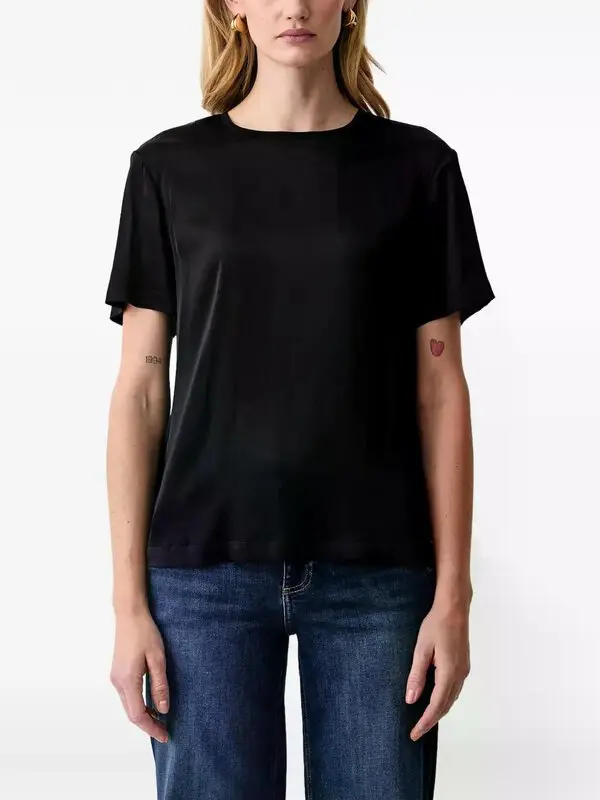 SILVIAN HEACH Satin-finish Short-sleeve Top
