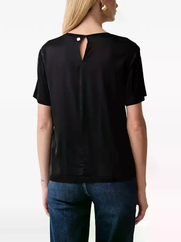 SILVIAN HEACH Satin-finish Short-sleeve Top