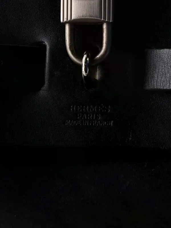 Hermès Herbag A Dos Zip Toile And Leather Backpack - Black