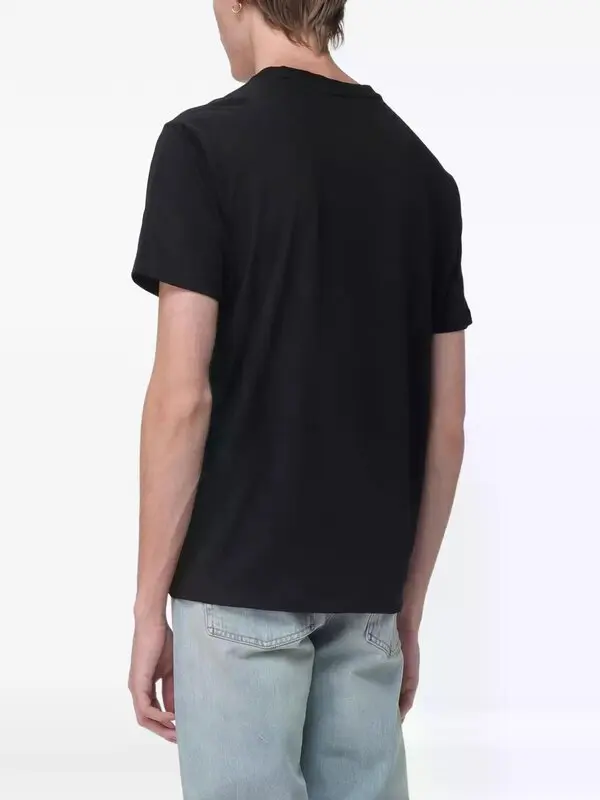 Armani Exchange Logo-embroidered Cotton T-shirt