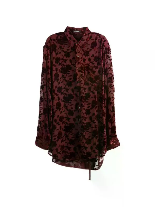 ANN DEMEULEMEESTER Elisabeth Floral-devoré Shirt