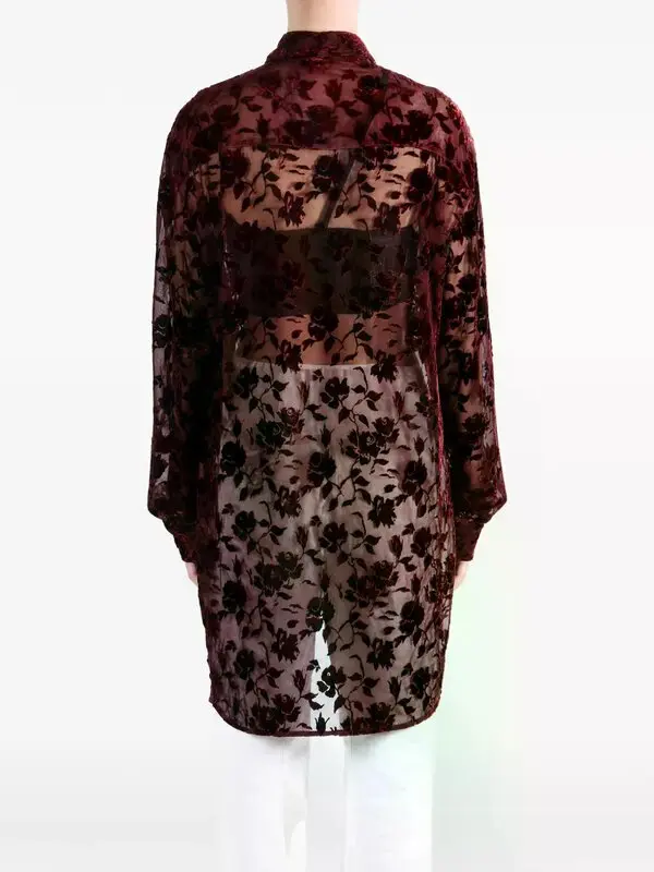 ANN DEMEULEMEESTER Elisabeth Floral-devoré Shirt