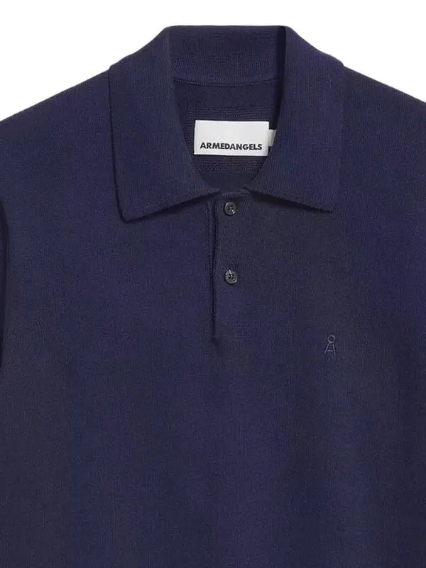 ARMEDANGELS Short-sleeve Knit Polo Shirt