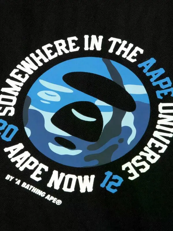 AAPE BY *A BATHING APE Moonface Logo-print T-shirt