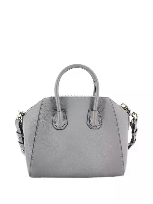 Givenchy Antigona Bag Leather Mini Crossbody Bag - Grey