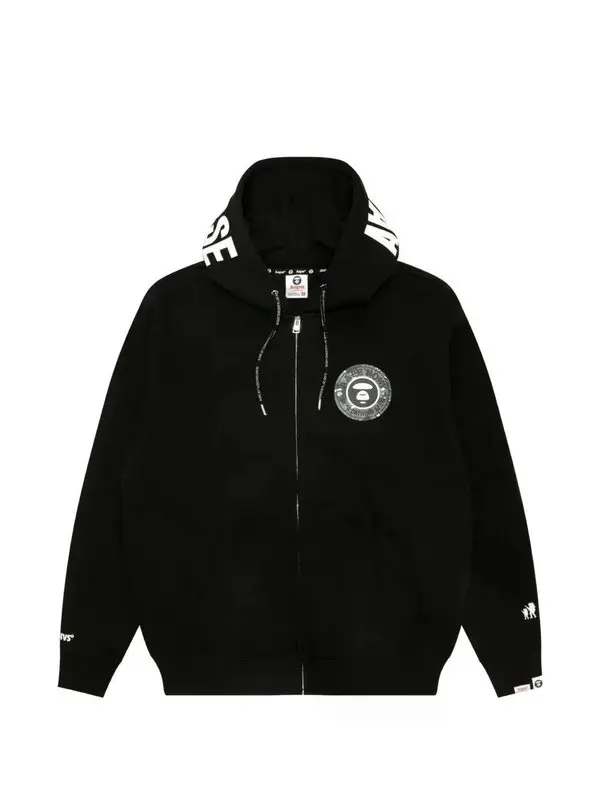 AAPE BY *A BATHING APE Moonface Logo Zip-up Hoodie